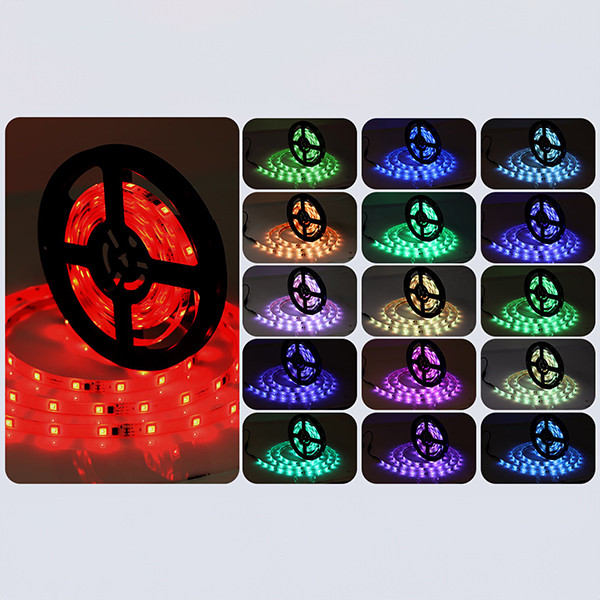 Led strip 5 meter set | RGB | SMD 5050 digitaal | 30 leds p/m | IP65 | 12V 123led 123led.nl